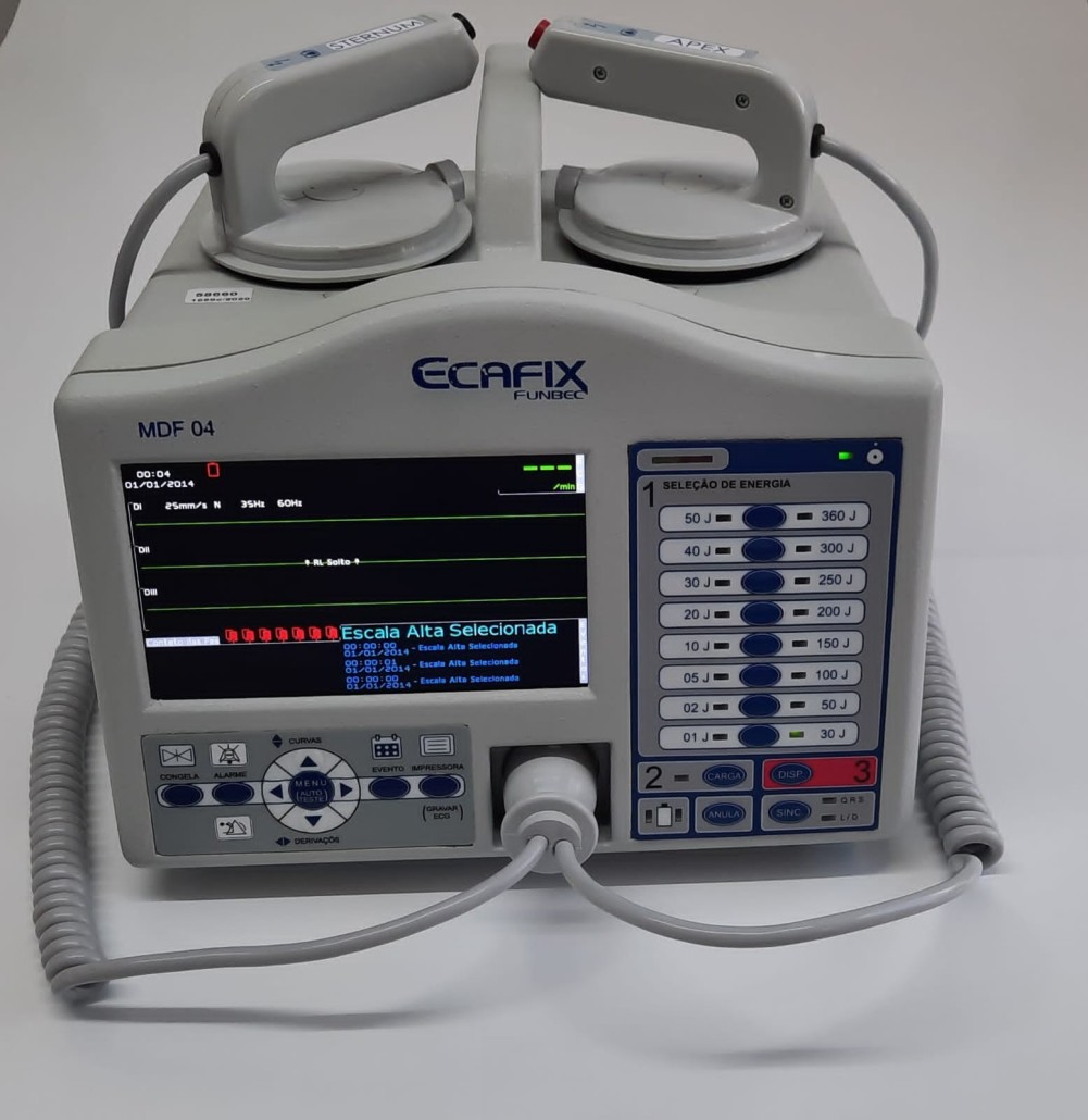 Cardioversor Ecafix Bifásico MDF 04 R$ 18.990,00 Pronta Entrega | GDH – Comércio de Equipamentos ...